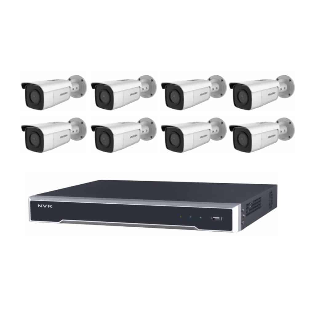 HikVision 4 Channel Kit + 8 x DarkFighter Fixed Bullet - Comms Direct