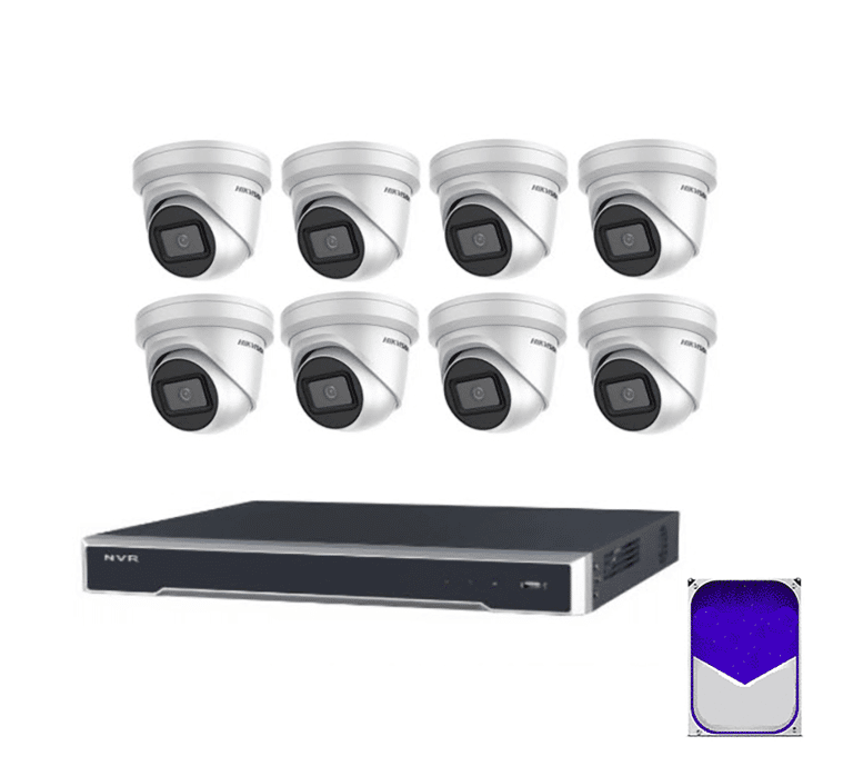 HikVision - 6MP 8Ch CCTV Security Kit - 8 Channel 4K PoE Ultra Series AI NVR (4TB), 8 x 6MP ...