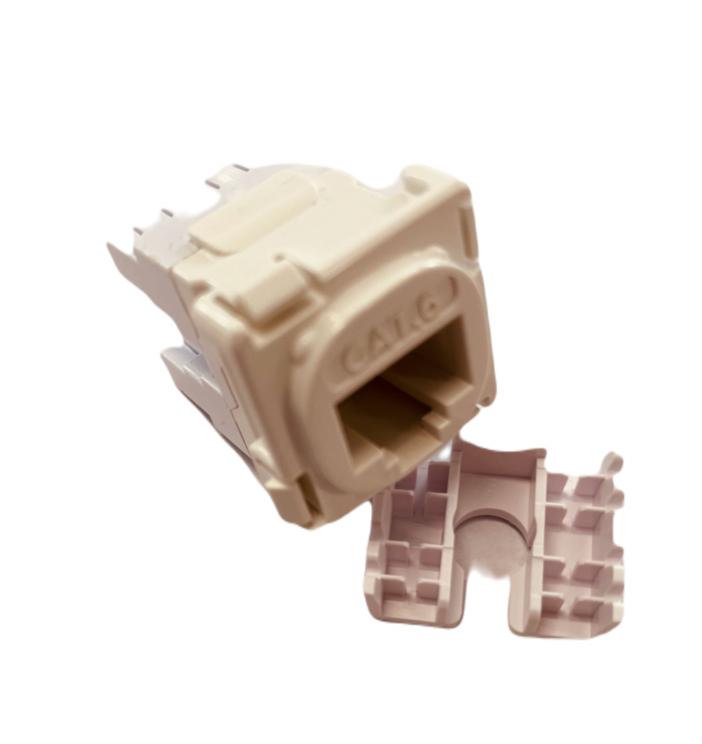 Wideband Cat 6 RJ45 Modular Data Mech Unshielded 568A/B (Pack of 20 ...